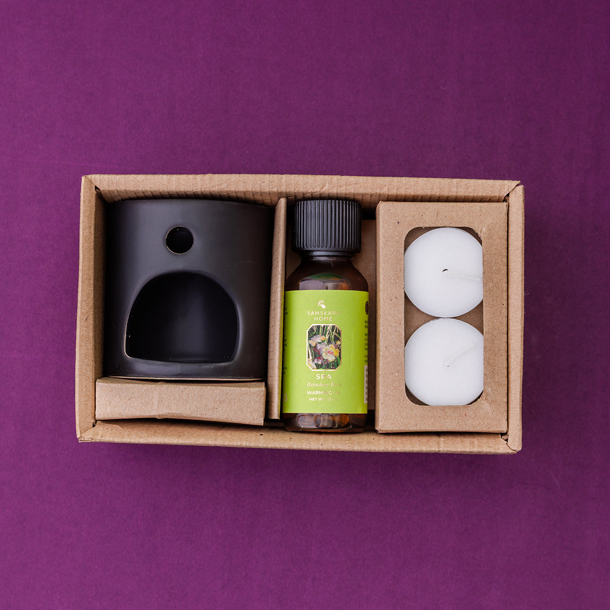 Spa Aroma Oil & Ceramic Burner Set (Customizable) – Samskara Home