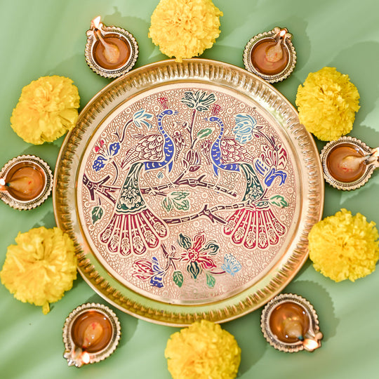 Buy Indian pooja items online | Silver pooja items at Samskara ...